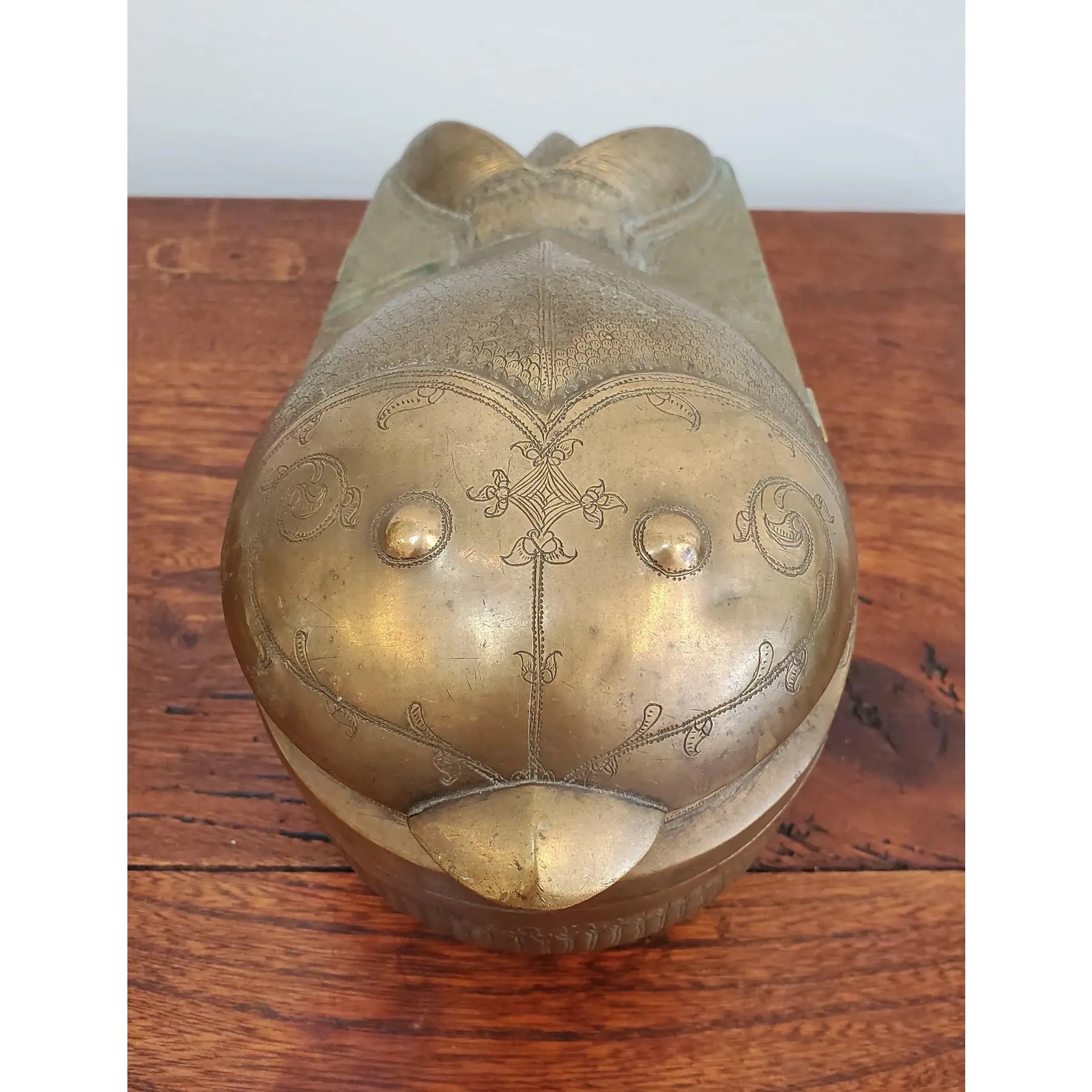 Early 19th Century Anglo-Indian Brass Fish Box with Etched Decoration ...