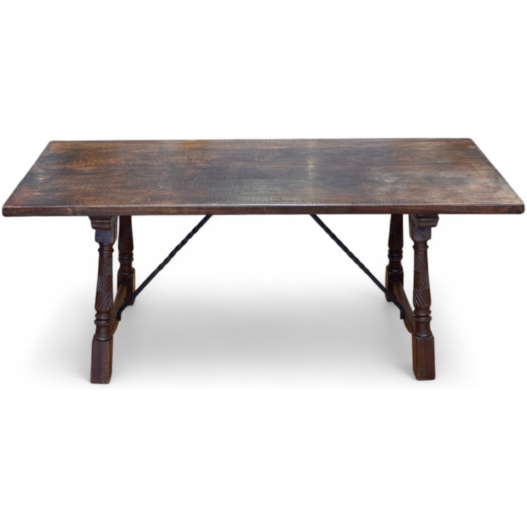 Early 19th Century French Provincial "Basque" Trestle Table | Hastening ...